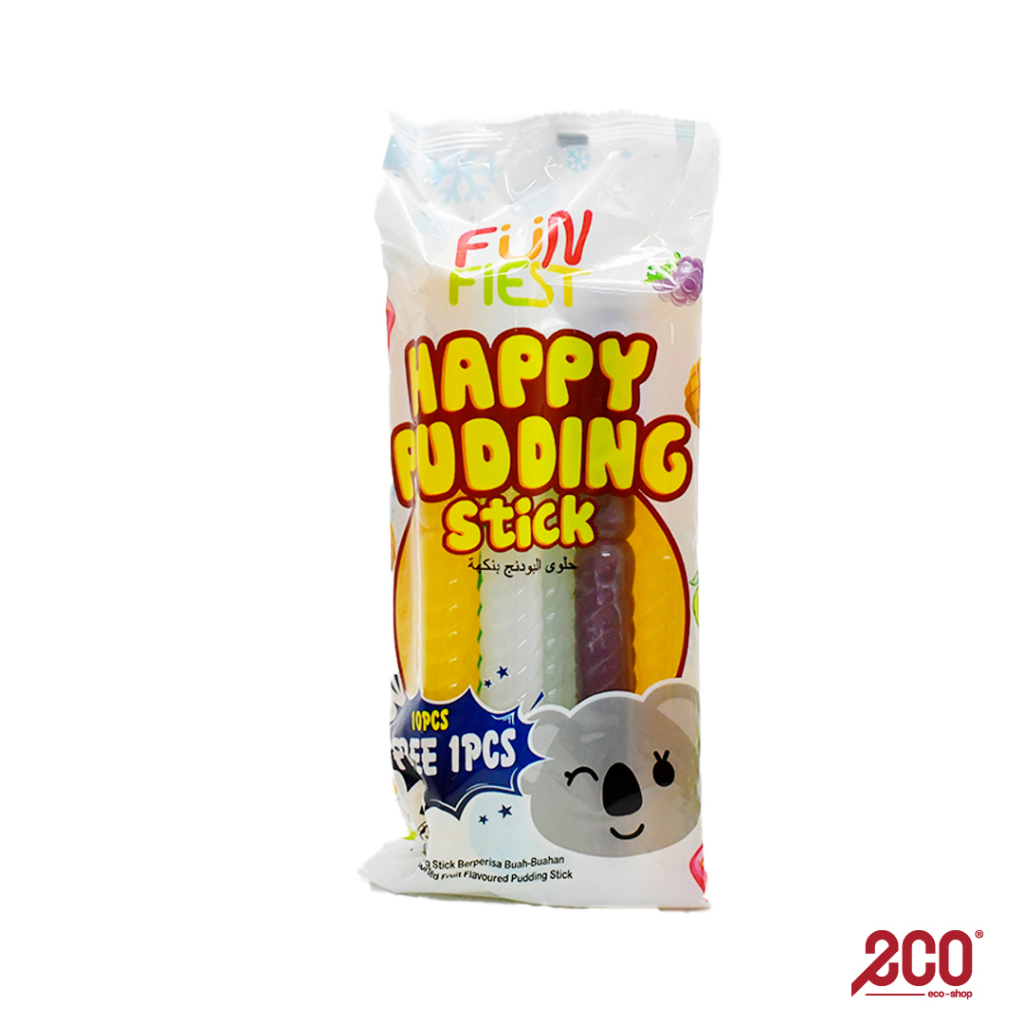 Rico Fun Fiest Assorted Fruit Flavoured Happy Pudding Stick 40G (11 pcs ...