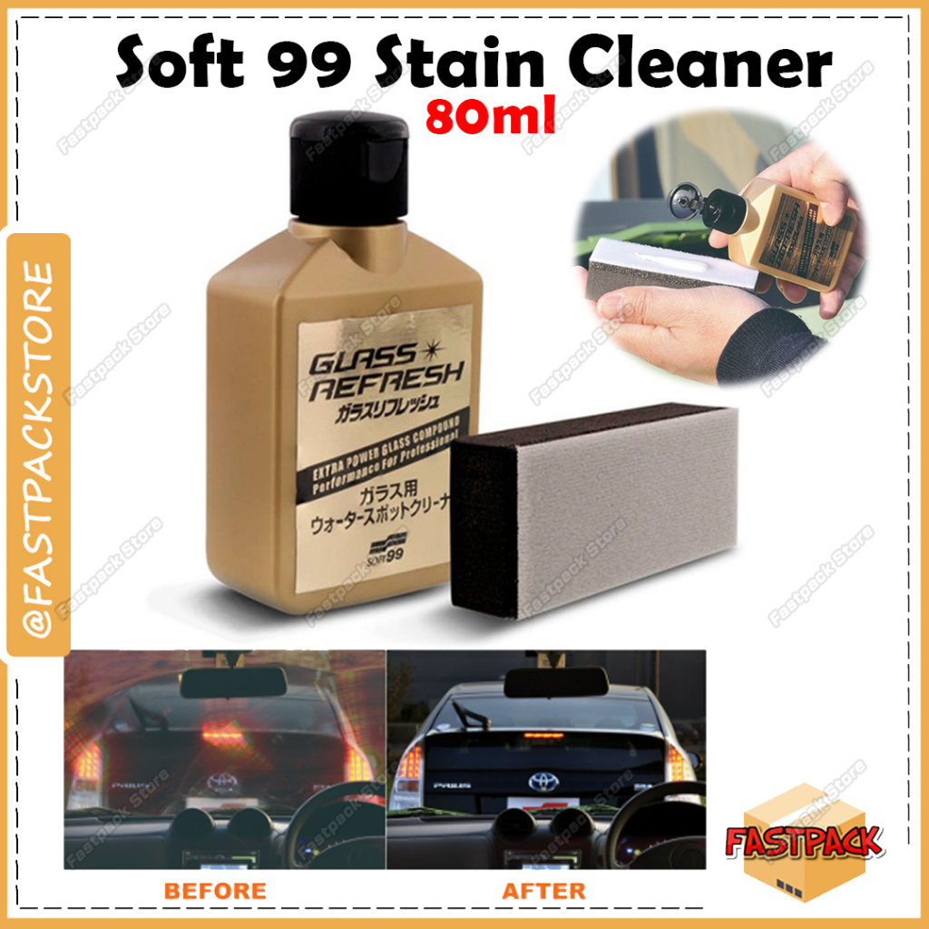 Soft 99 Soft99 Glass Stain Cleaner Glass Refresh Oil Film Original Water Spots Remover Car ...