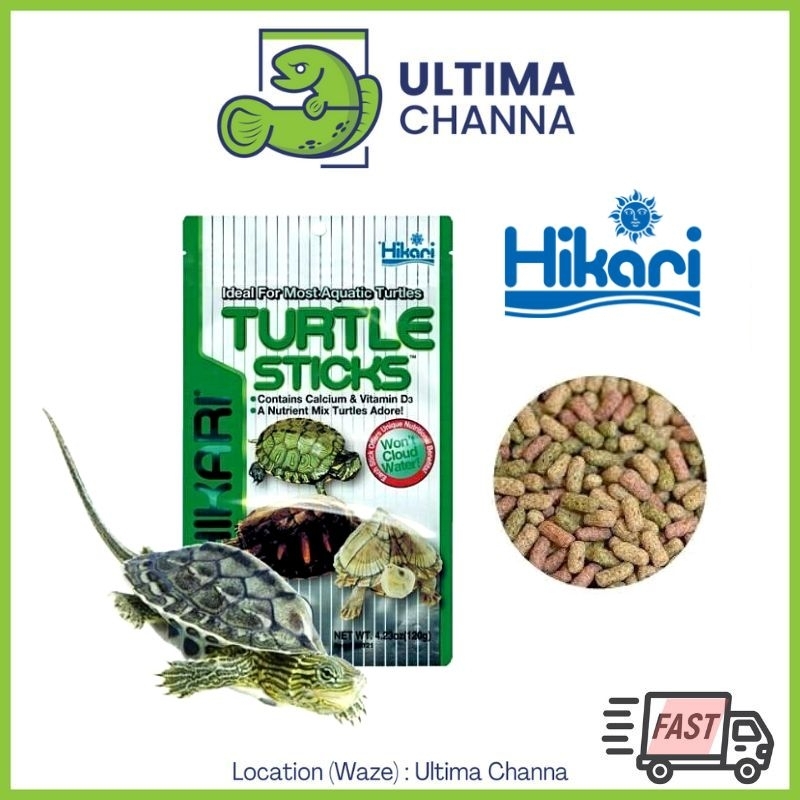 [LOWEST PRICE] Hikari Reptile Turtle Sticks 120g pellet for turtles ...