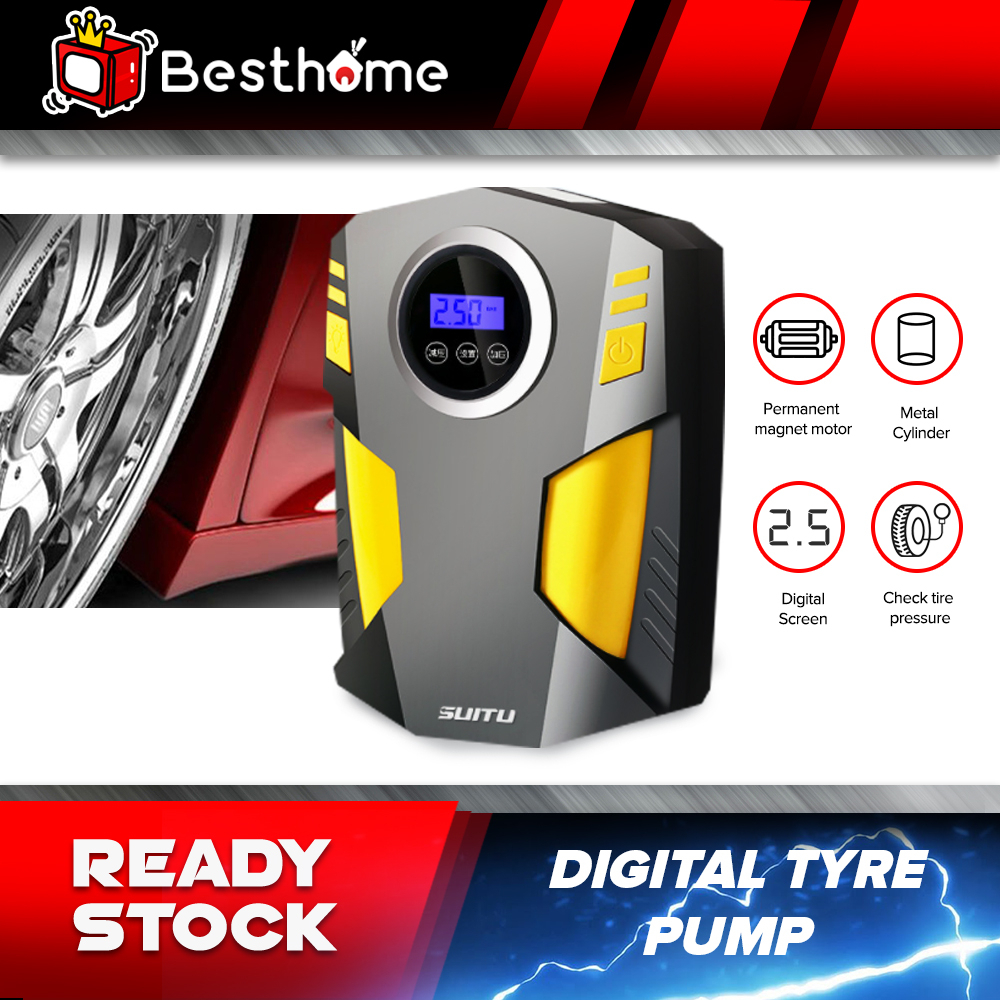2026 Electric Car Tyre Air Pump Air Compressor Portable Tayar Pump ...