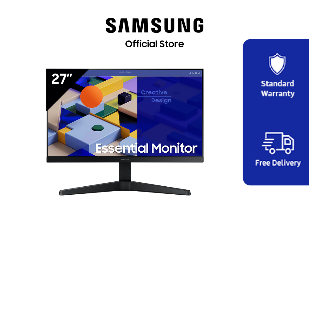 Samsung 27" Essential Monitor S31C | Eye Saver mode and Flicker Free ...