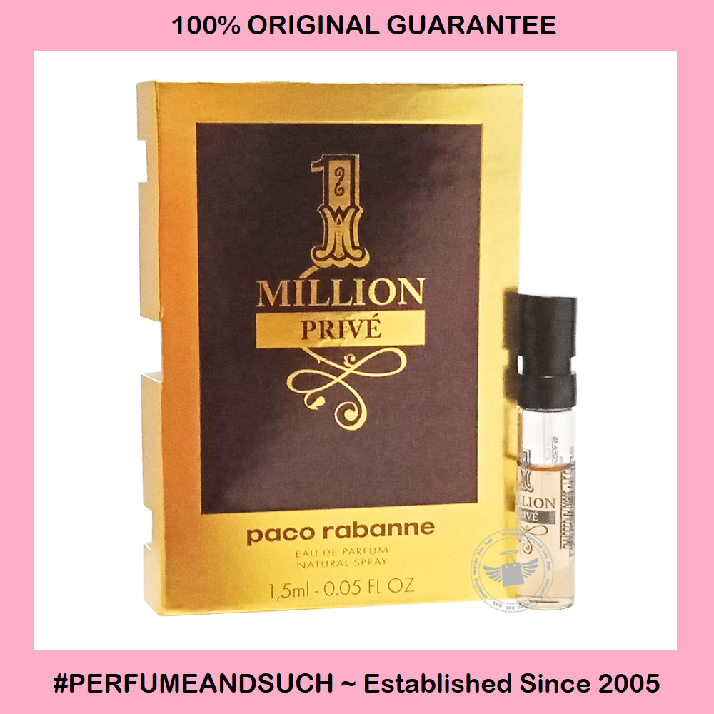 Original - Paco Rabanne 1 Million Prive 1.5ml EDP Spray ~ Perfume Vials ...
