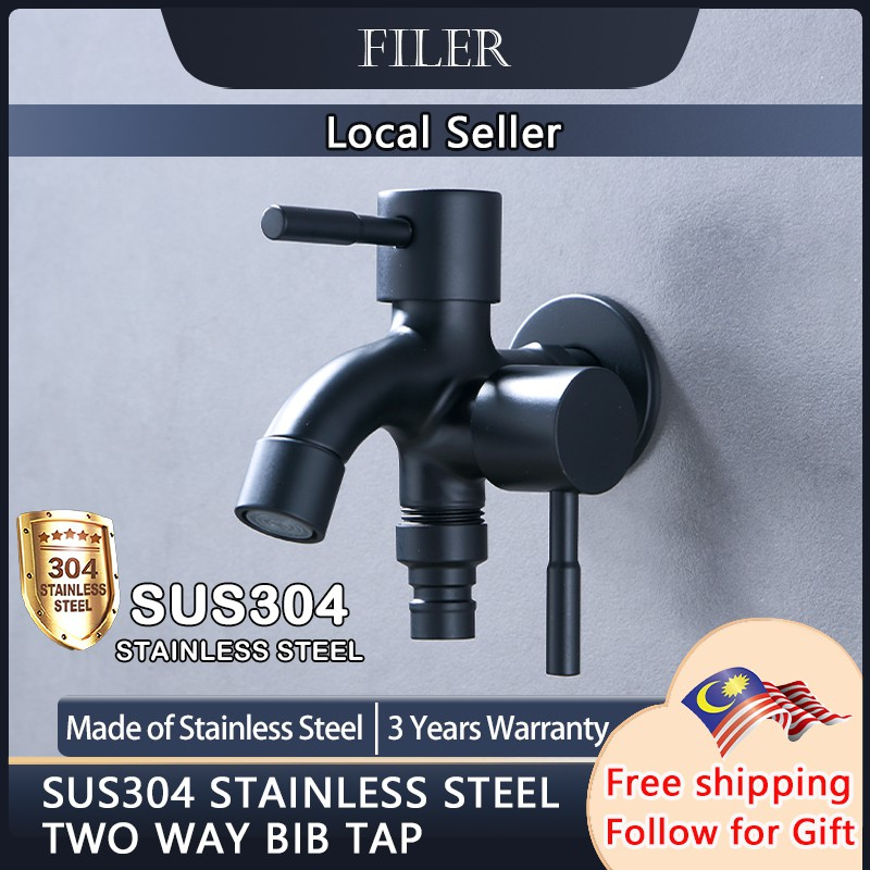 FILER Ready Stock 304 Stainless Steel Bathroom Kitchen Washing Machine ...