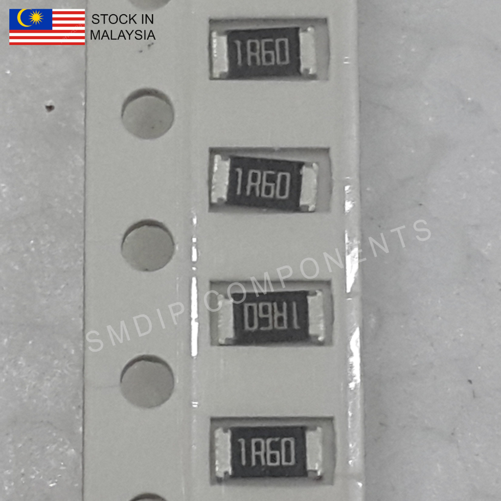 10 PCS Yageo 1.6R ±1%, 1206 SMD Resistor (1R60) | Shopee Malaysia