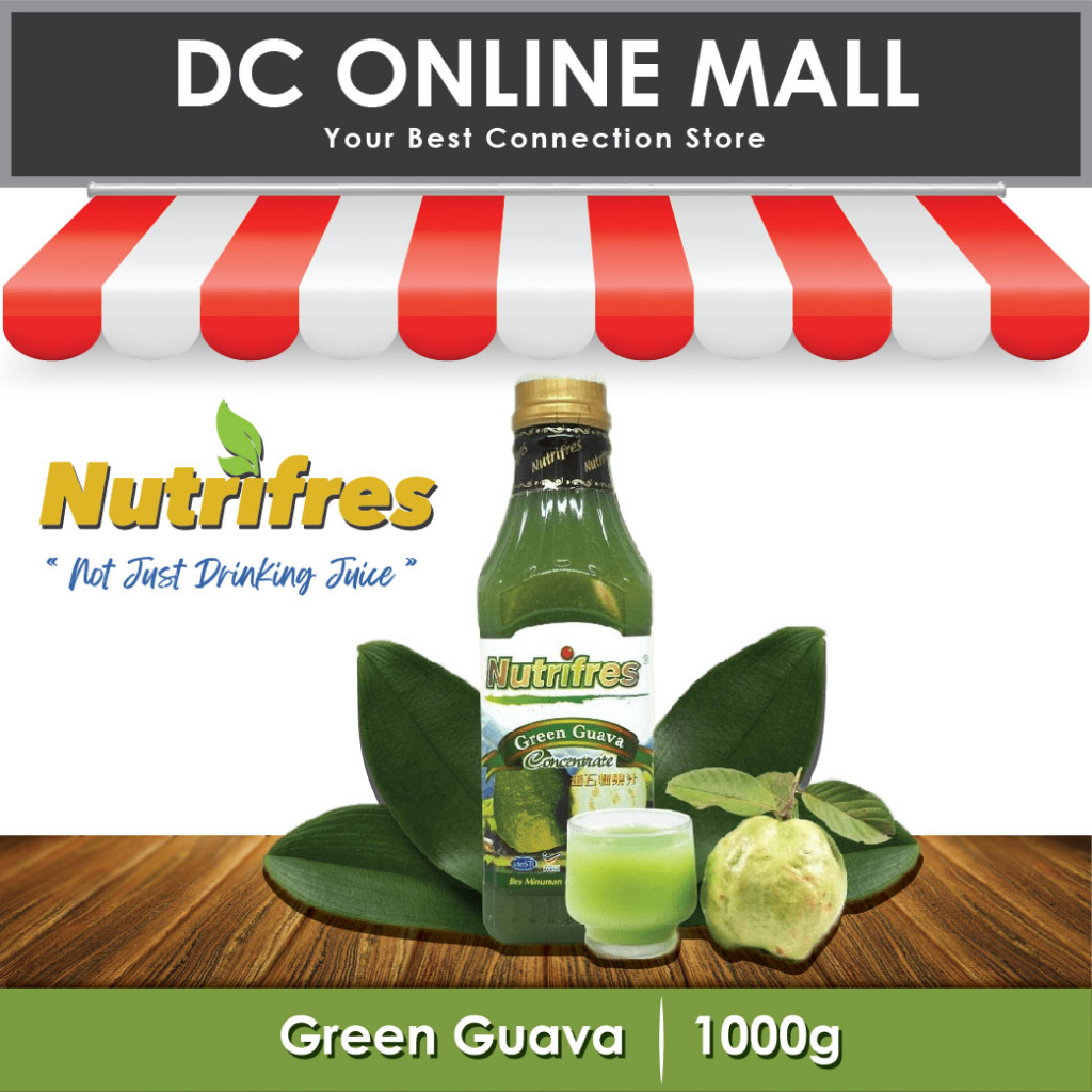 Nutrifres Green Guava Fruit Juice Concentrate / Cordial 1000g | Shopee ...