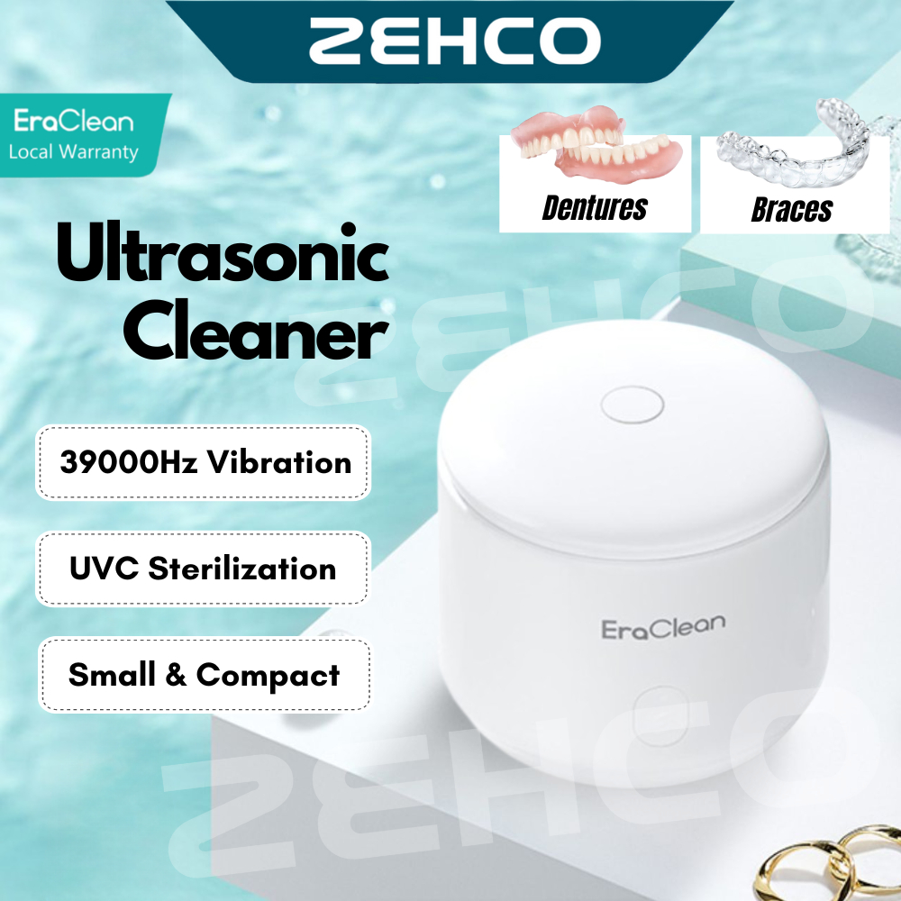EraClean Braces Ultrasonic Cleaner 39000Hz Vibration With UVC ...