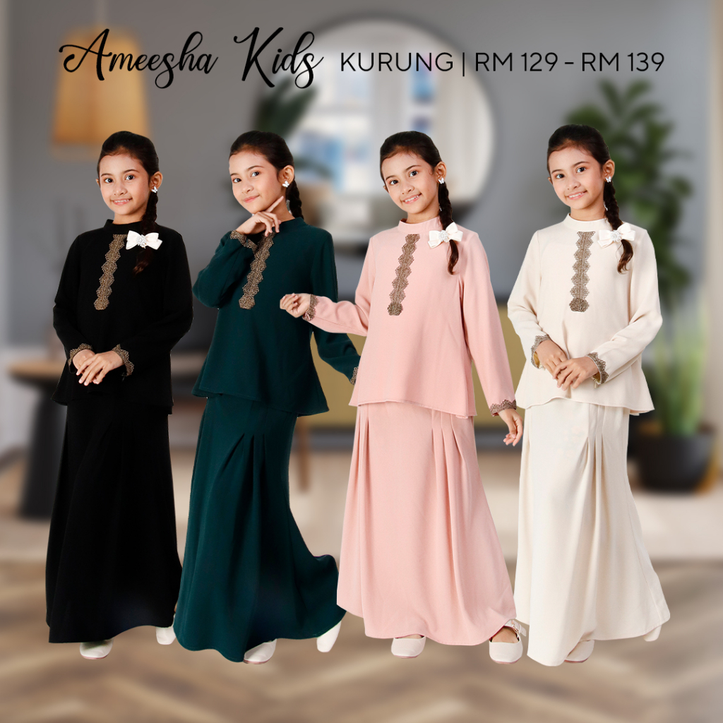 ⚡SPECIAL OFFER⚡ KIDS Ameesha Baju Kurung Kanak-kanak Jasmina Malaysia ...