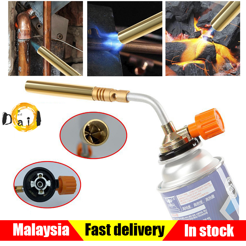 Butane Burner Welding Gas Torch Flame Gun Brazing Flamethrower Outdoor Camping BBQ Portable ...