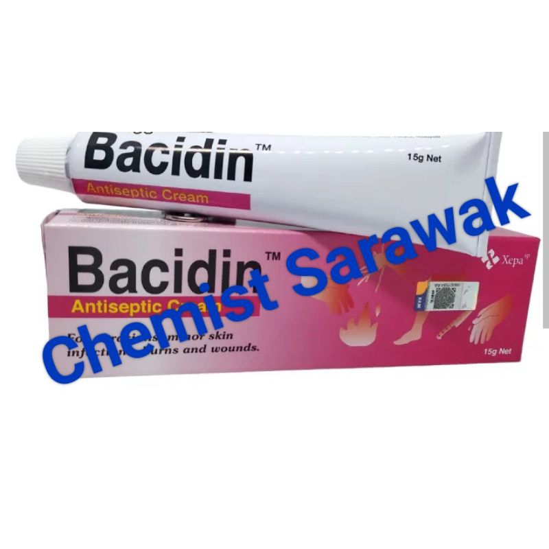 Antiseptic Cream Bacidin 15g | Shopee Malaysia