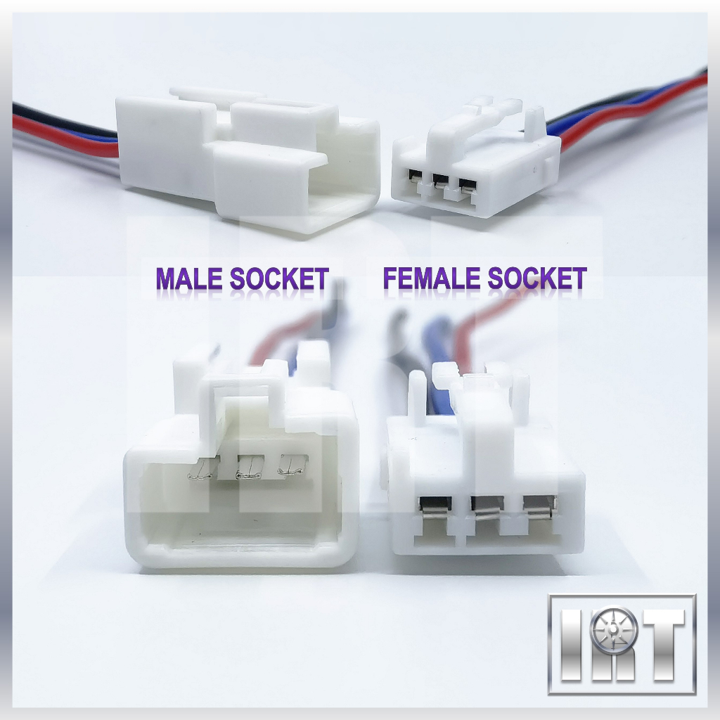 3 Pin Dashboard Panel Socket KUN25 Hilux Toyota 4x4 4WD Engine ...