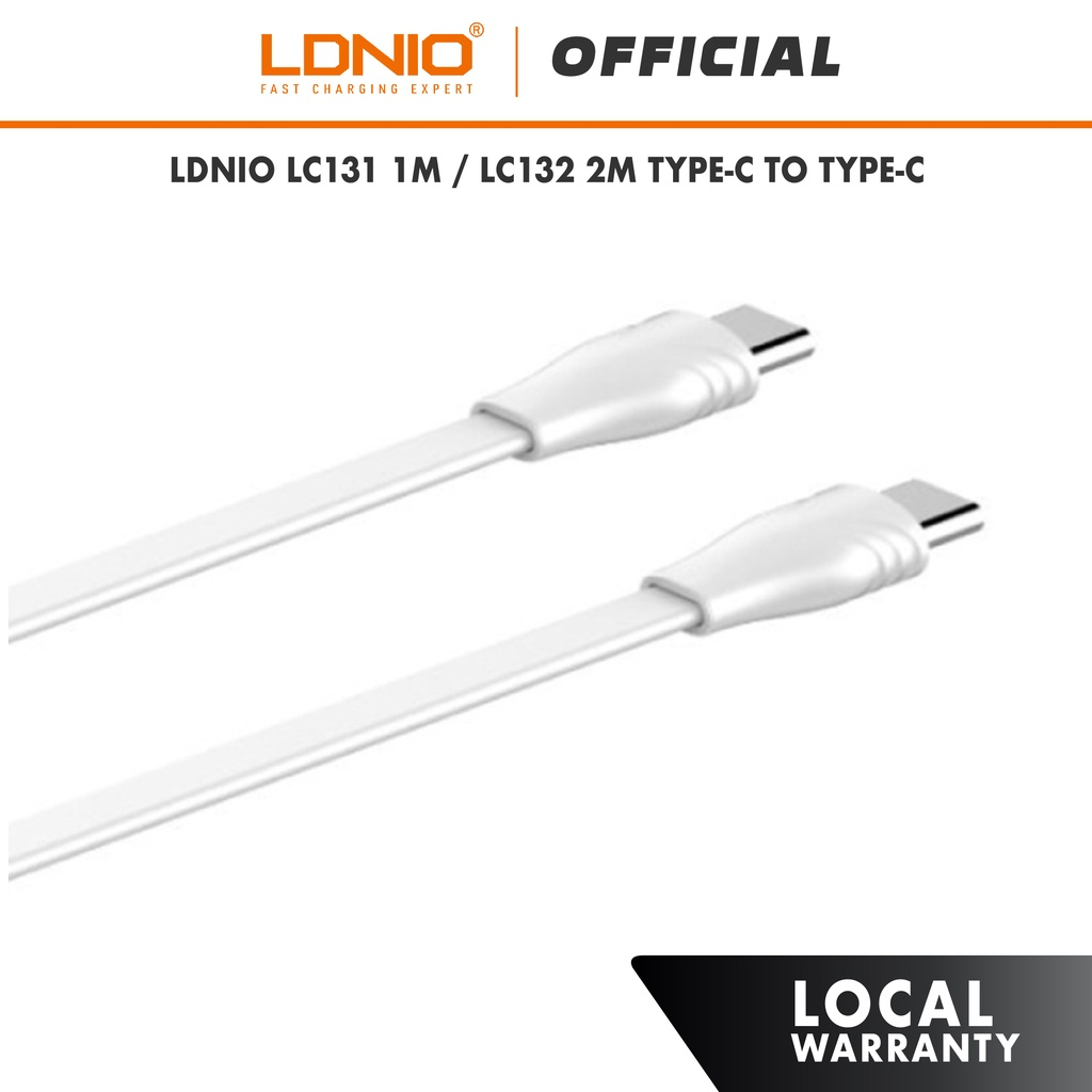 LDNIO LC131 1M / LC132 2M Type-C to Type-C PD 65W / Type-C to iPh 30W ...