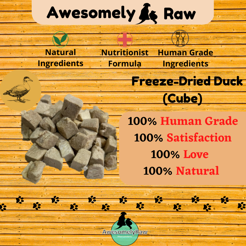 Freeze-dried Duck Cube Pet Snack Pet Cat Treats 宠物零食 鸭胸冻干 手工零食 手工宠物零食 ...
