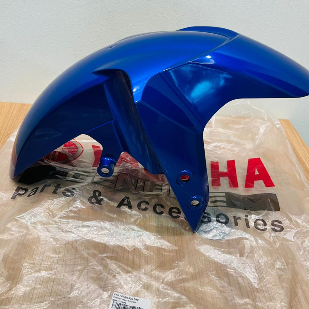 YAMAHA R15 V3 / MT15 FRONT FENDER MUDGUARD DEPAN BLUE 100% ORIGINAL ...