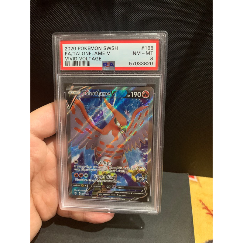 Pokemon Tcg - Talonflame V Full art PSA 8 Graded card | Shopee Malaysia