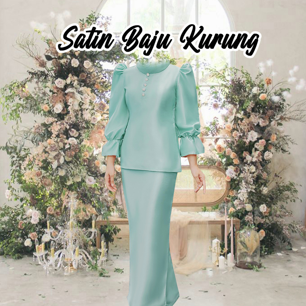 Baju Kurung Moden Plain Premium Satin Baju Ironless Kurung Plain SELESA ...