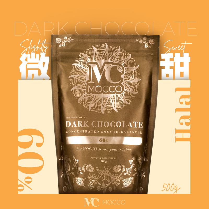 [MOCCO] 60% Dark Chocolate | Serbuk Koko PREMIUM (500g-HALAL) Minuman ...