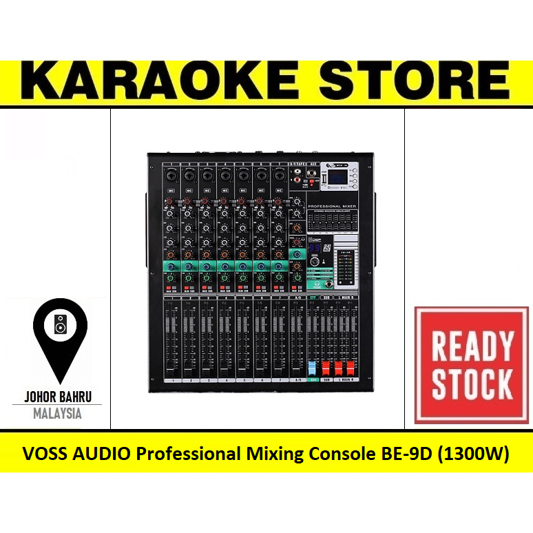 VOSS AUDIO Professional Mixing Console BE-9D (1300W) | Shopee Malaysia