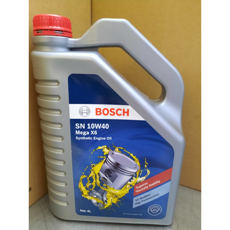 Bosch SN 10W40 Semi Synthetic Engine Oil (4L) | Shopee Malaysia