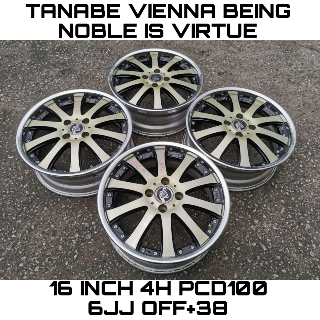 Sport Rim Tanabe Vienna Being Noble Is Virtue 16 Inch 4H Pcd100 6JJ ...