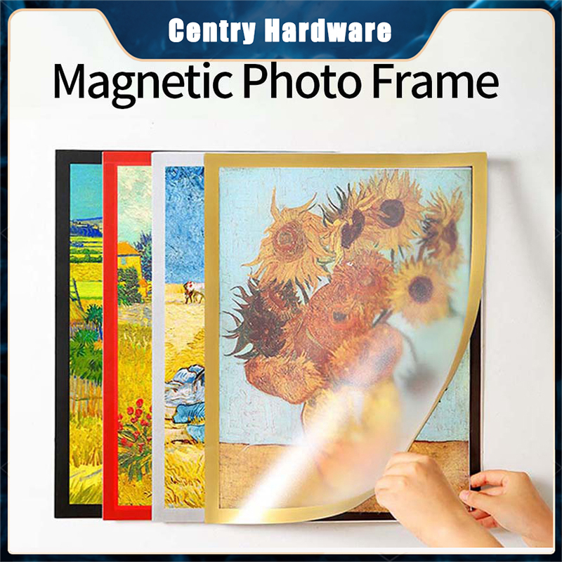 A4 Magnetic Photo Frame Self-adhesive Picture Frame Rectangle Poster ...