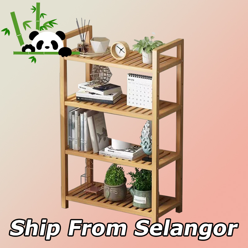 3/4/5 Tier Bamboo Storage Rack Bathroom Rack Storage Bamboo shelf ...