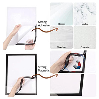 A4 Magnetic Photo Frame Self-adhesive Picture Frame Rectangle Poster ...