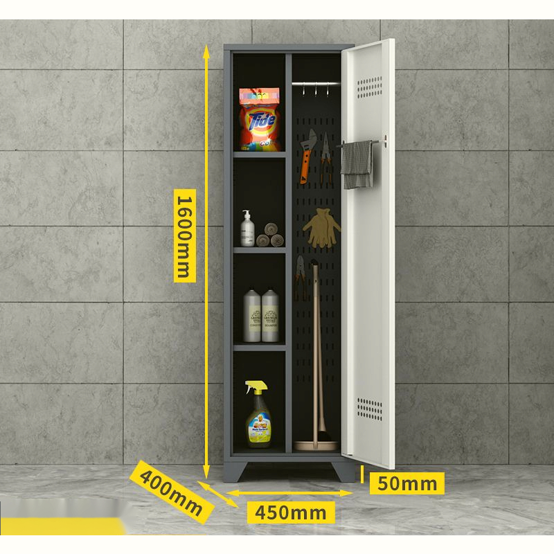 All-steel cleaning cabinet hole cabinet partition storage cabinet ...