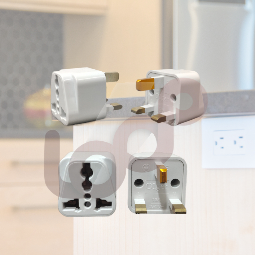 [READY STOCK] OLGER MULTI ADAPTER 2-PIN TO 3-PIN UK PLUG MALAYSIA ...