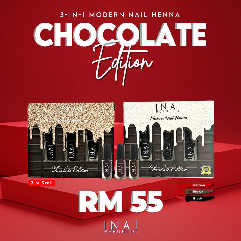 INAI REPUBLIC 3 IN 1 (CHOCOLATE EDITION) | Shopee Malaysia