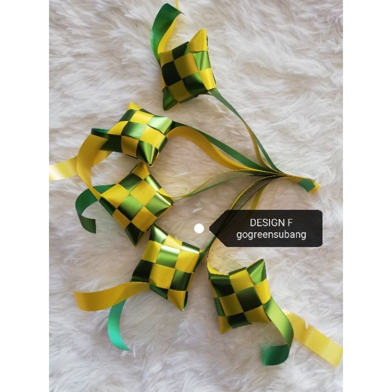 PALING MURAH RIBBON KETUPAT FOR DECORATION KETUPAT RIBEN UNTUK DEKORASI ...