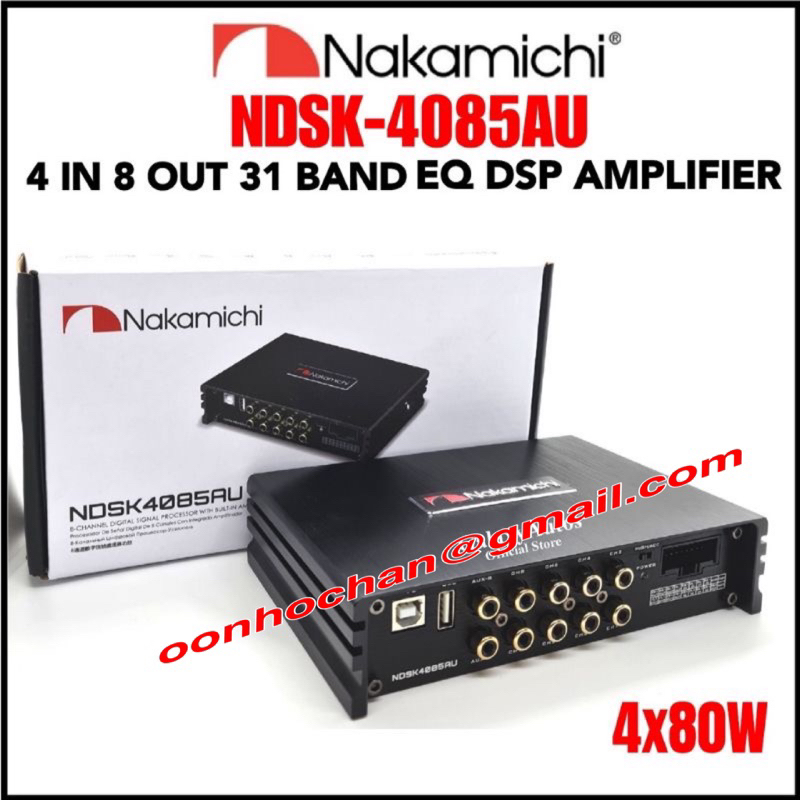 NAKAMICHI DSP NDSK4085AU 8 CHANNEL DIGITAL SIGNAL PROCESSOR WITH BUILT IN AMPLIFIER (READY STOCK ...