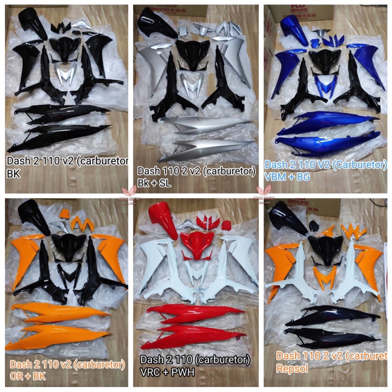 Coverset Cover Set (HLD) Body Coverset Dash 110 2 V2 Dash (Carburetor ...