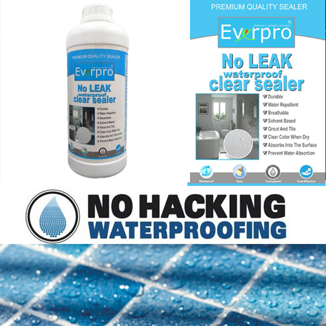 Waterproof Clear Sealer No Hacking Water Repellent Solution Everpro ...