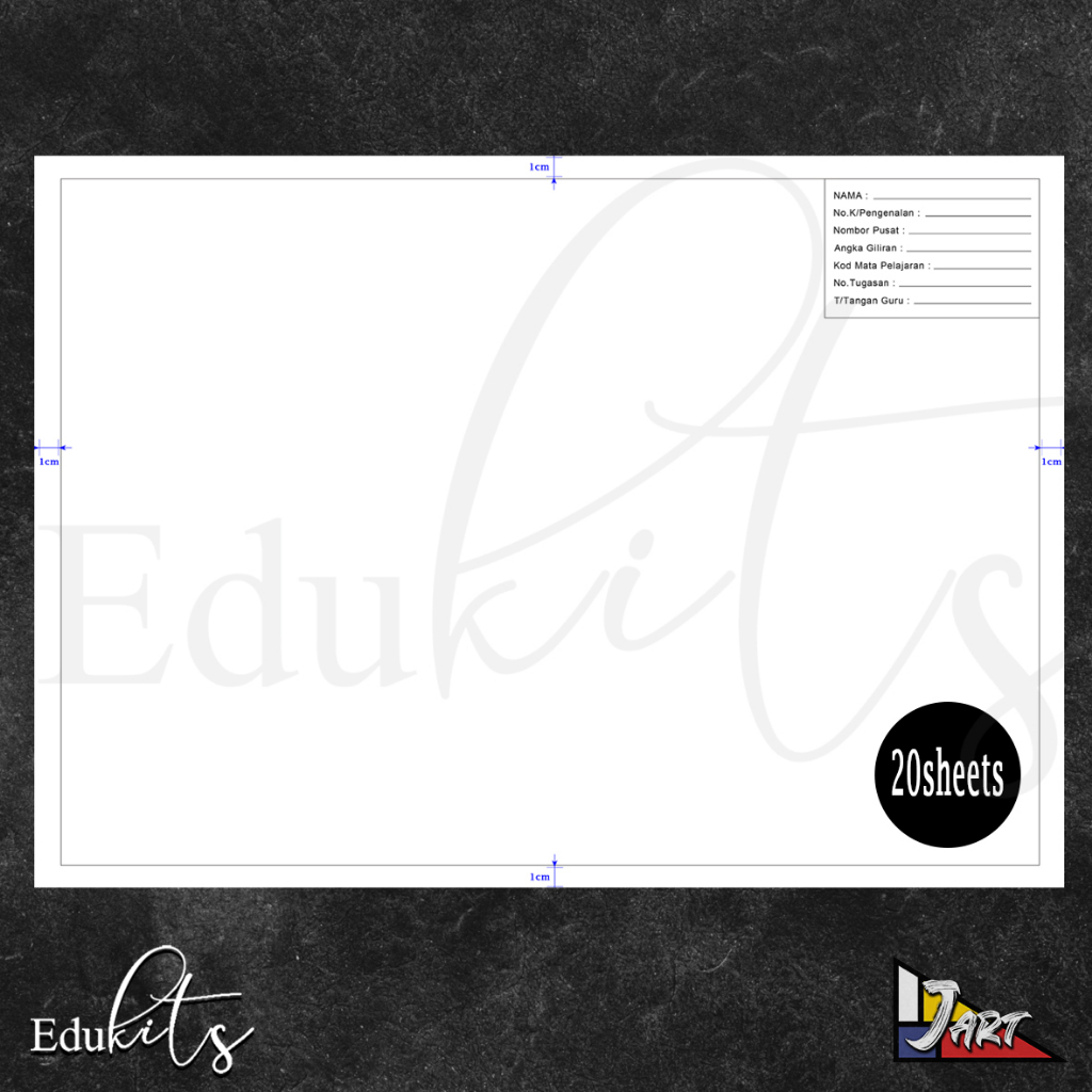 Buku Folio Seni PSV Tingkatan 3 SPM / Siap Cetak Maklumat/Butiran Calon ...