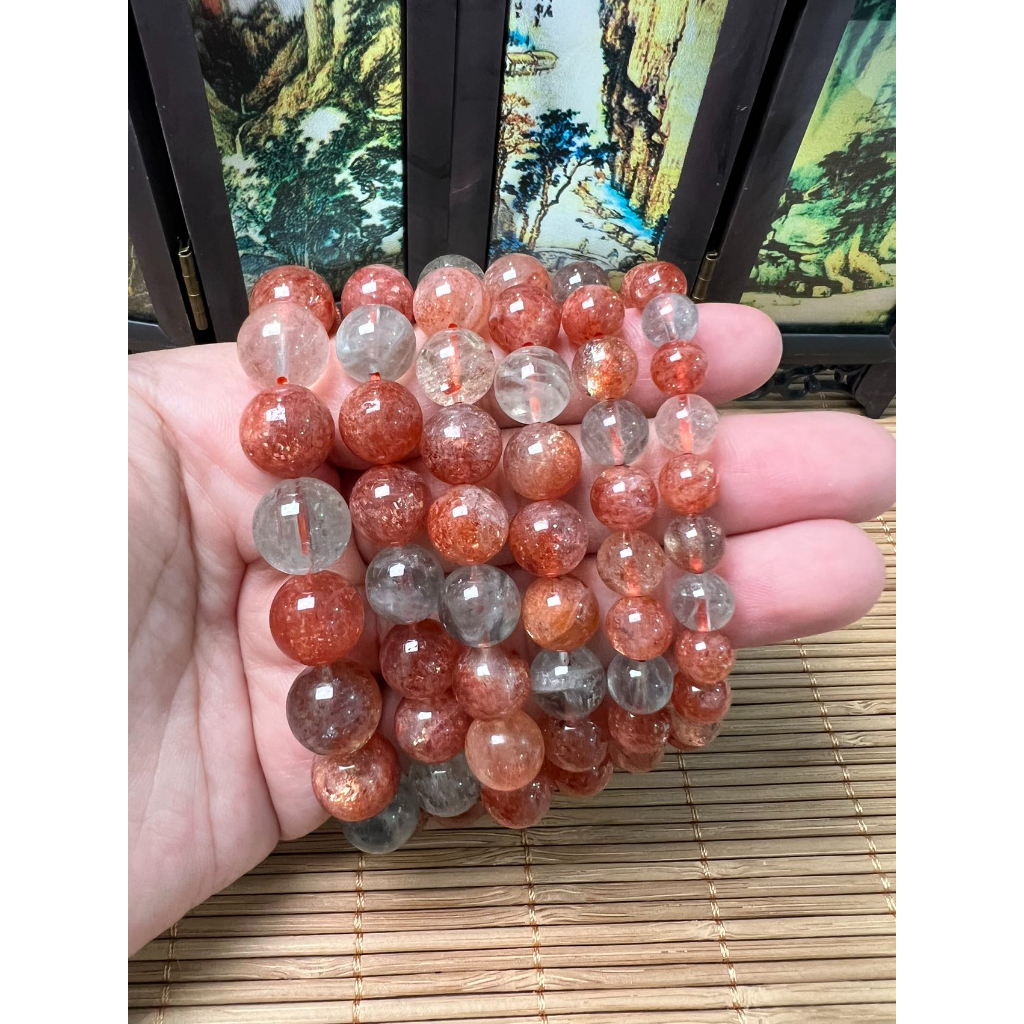 Natural Arusha Sunstone Bracelet 天然阿鲁沙太阳石手串 | Shopee Malaysia