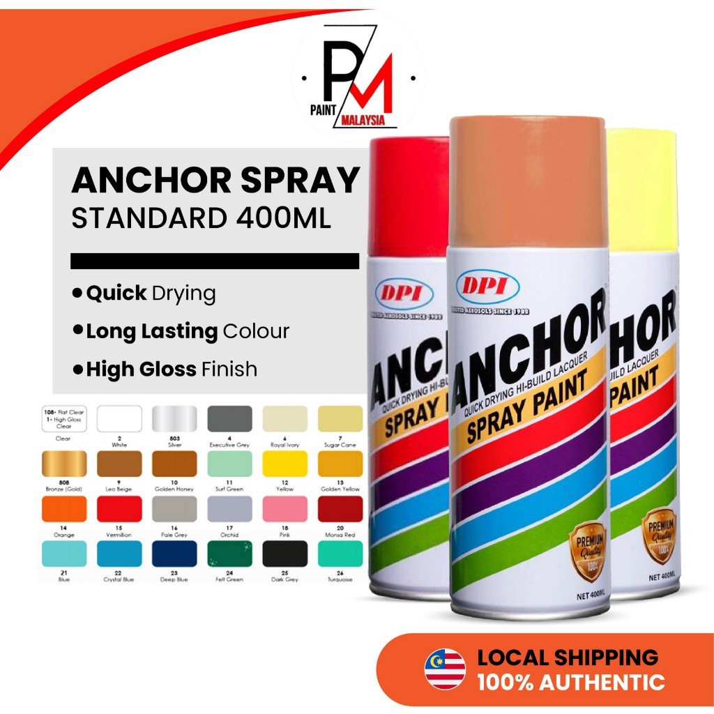 DPI ANCHOR Spray Paint Standard Automotive Motorcyle Spray Paint Cat ...