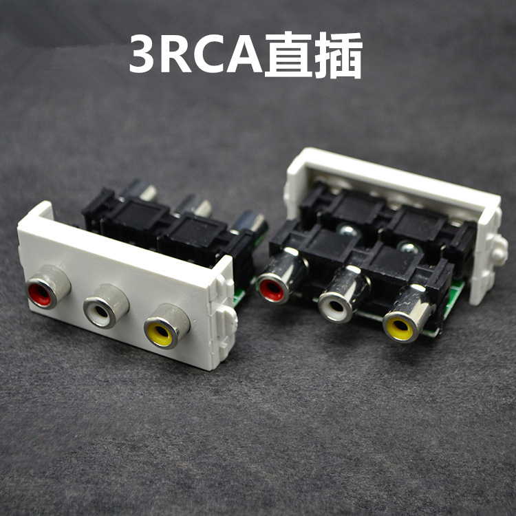 Multimedia Modular Wall Face Plate HDMI/VGA/RCA (AV)/2.1A USB Chaging/3 ...