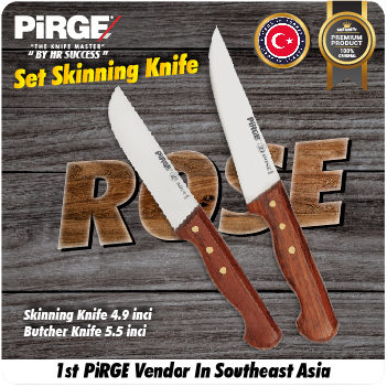 PiRGE ROSE SET PISAU LAPAH - PISAU BUTCHER - PISAU SKINNING | Shopee ...