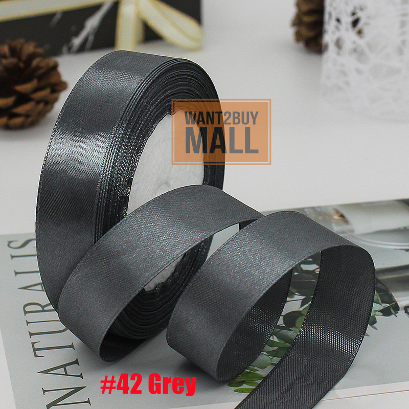 🇲🇾 2CM (22M) DIY Bow Craft Satin Ribbon Flower Wrapping Webbing ...