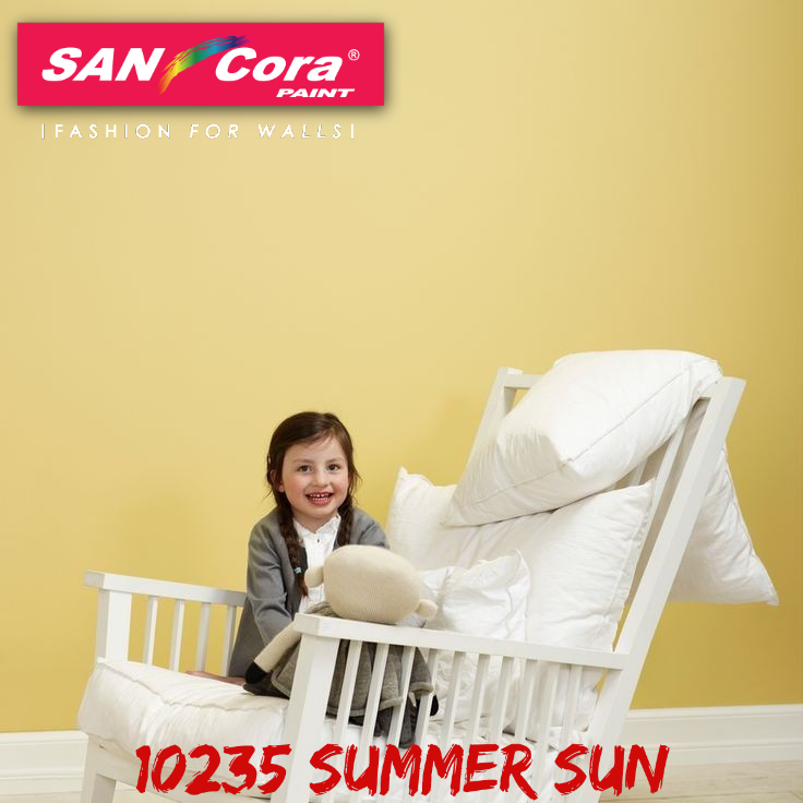 SINAR SANCORA 10235 SUMMER SUN 5 LITER I EMULSION Interior Exterior Wall Matt Paint Cat Dinding ...