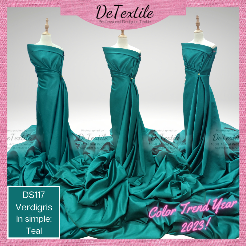 DeTextile Heavy Premium Duchess Satin Bridal Satin Fabric for Wedding ...