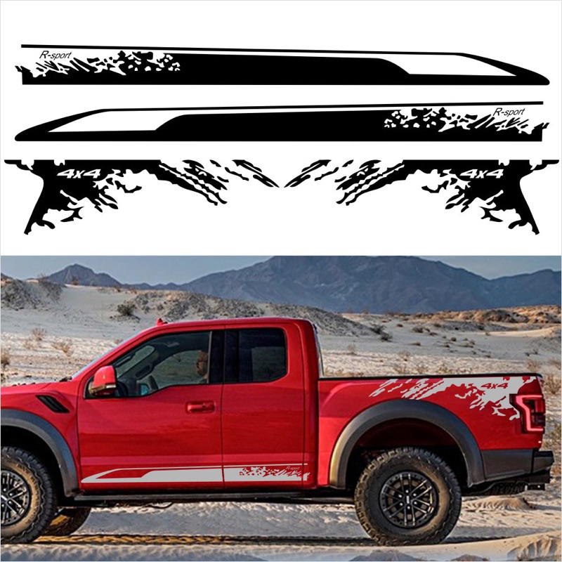 (Ready Stock) S987# 4X4 Off Road Car Vinyl Decal Sticker For Ford ...