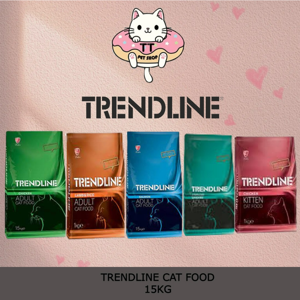 Trendline Cat Food 15KG Adult Kitten / Chicken / Salmon / Sterilised ...