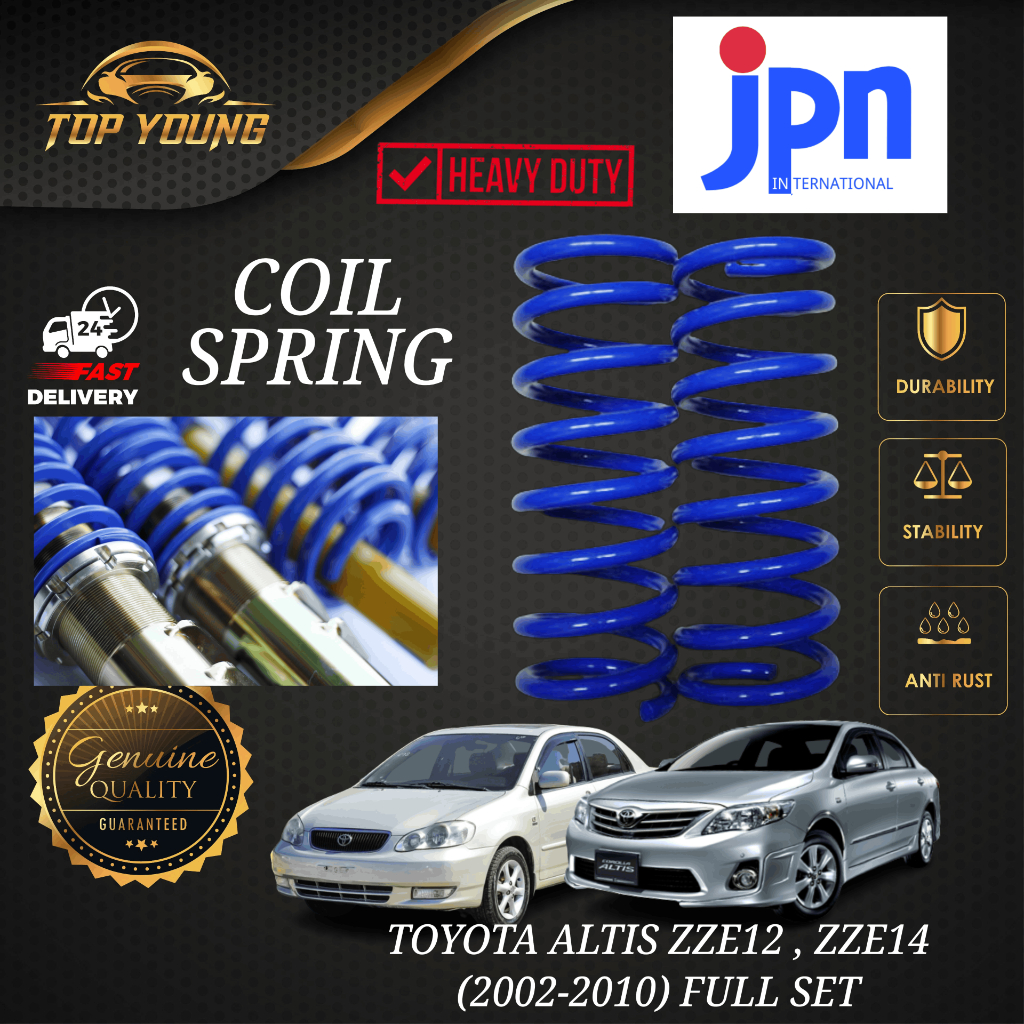TOYOTA ALTIS ZZE12 / ZZE14 2002~2010 FULL SET FRONT & REAR ORIGINAL JPN ...