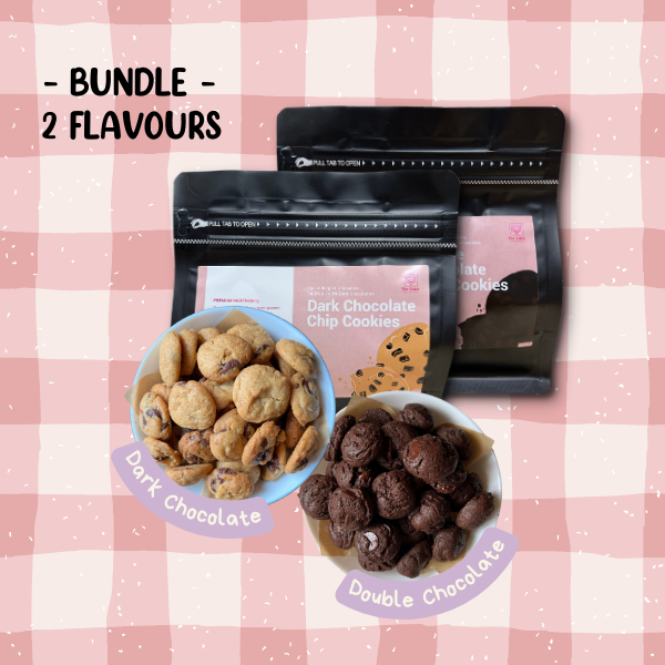 [BUNDLE] Dark Chocolate & Double Chocolate Chips Cookie | Low Sugar ...