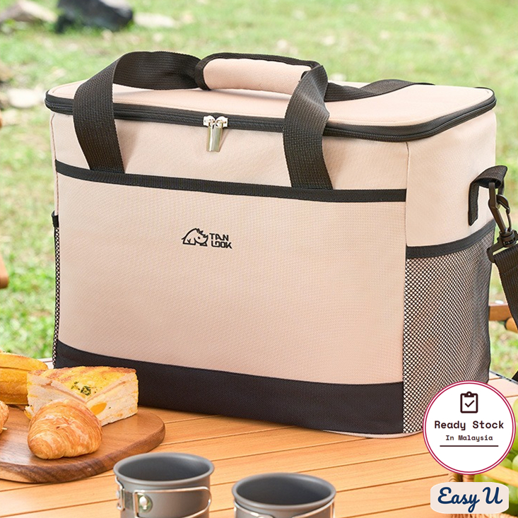 30L Camping Portable Picnic Bag Outdoor Bag Cooler Bag Bakul Piknik Beg ...