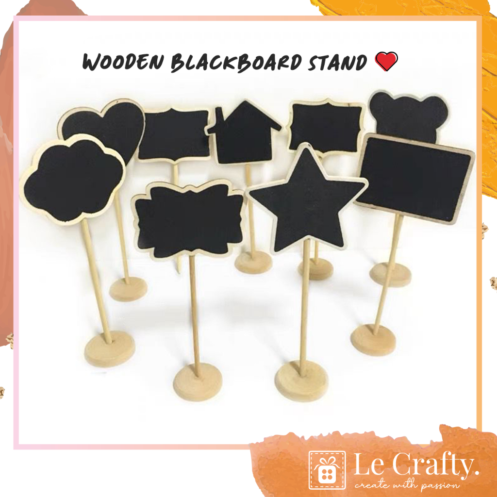 [LECRAFTY] DIY Craft Mini Small Wooden Message Board Wedding Blackboard ...