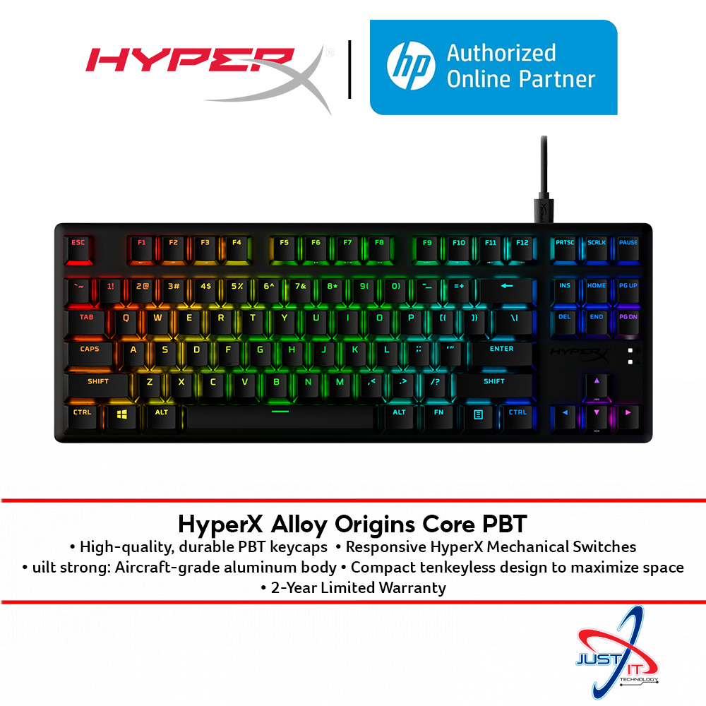 HyperX Alloy Origins Core PBT Mechanical Gaming Keyboard ( HX RED / HX ...