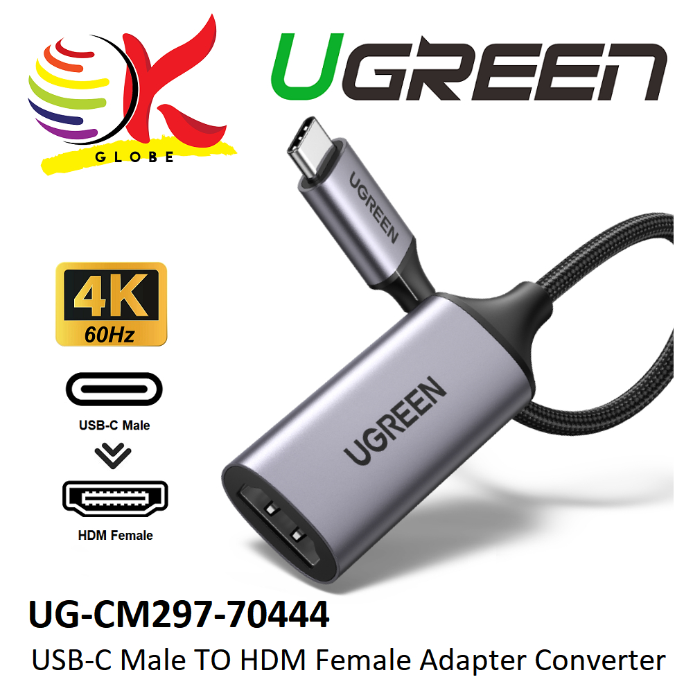 UGREEN USB C TYPE-C MALE TO HDMI FEMALE ADAPTER CONVERTER WITH SUPPORT ...