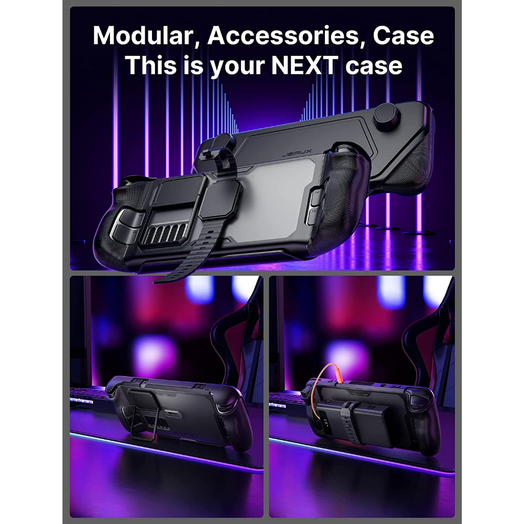 (READY STOCK) JSAUX Official ModCase for Steam Deck & OLED - Detachable ...